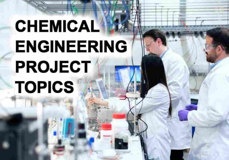 Latest Chemical Engineering Project Topics 2025 | EnggKatta